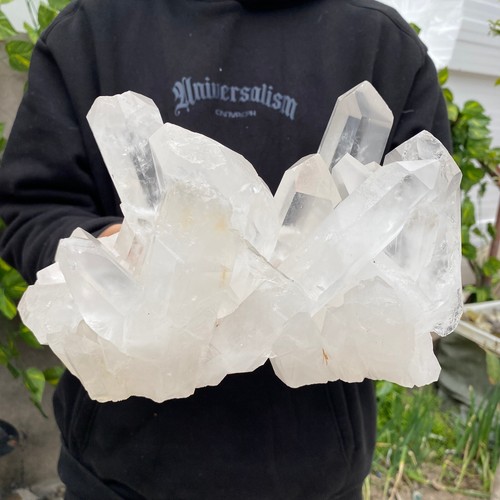 10lb Large Natural Clear White Quartz Crystal Cluster Rough Healing ...
