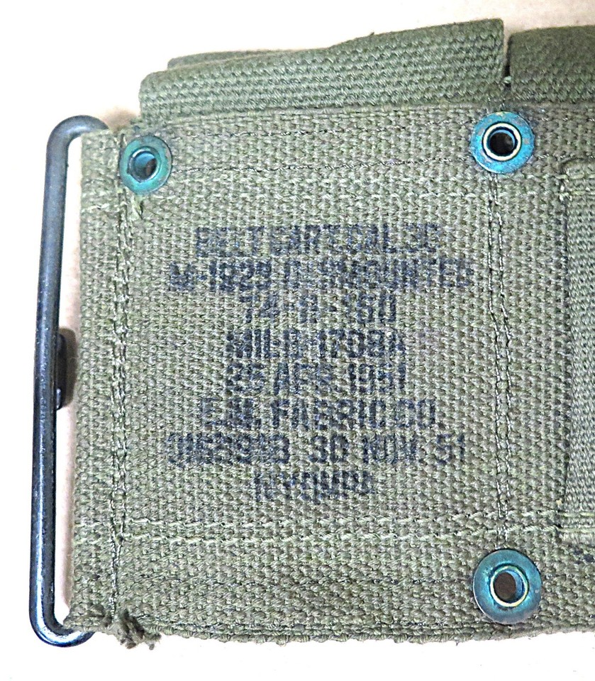 Post-WWII US Army Dismounted M1923 Ammunition Cartridge Belt - M1 ...