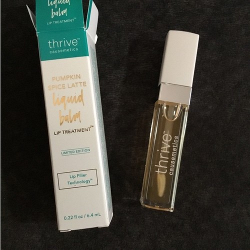 Thrive causemetics pumpkin spice latte liquid balm lip treatment | eBay