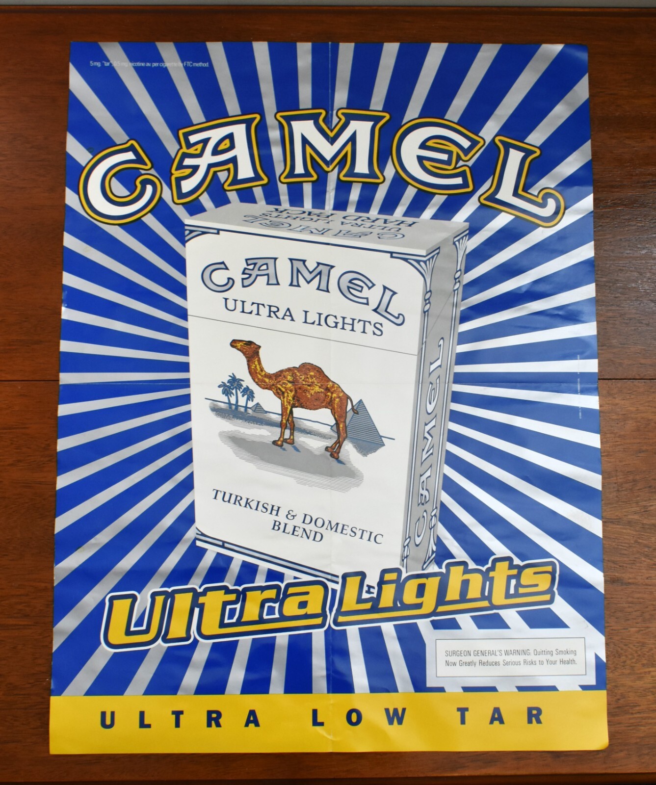 Camel Cigarettes Store Advertising Sign Poster Original JR Reynolds 24 ...