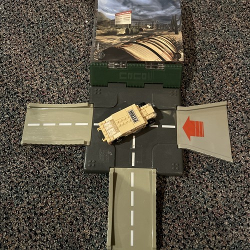 Mega Bloks #5906 Sand Storm Hummer Humvee Playset Rare Mini Desert ...