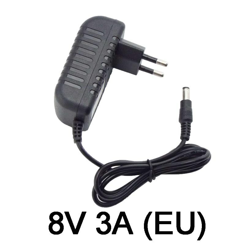 8V Universal Power Supply Adapter 8 Volt 1A 2A 3A Charger AC DC ...