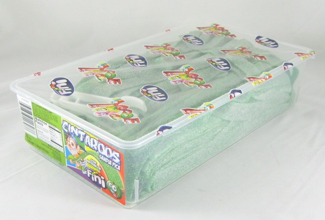 Tuberoos Green Color Red Fondant Filled Sour Licorice Sticks Watermelon ...