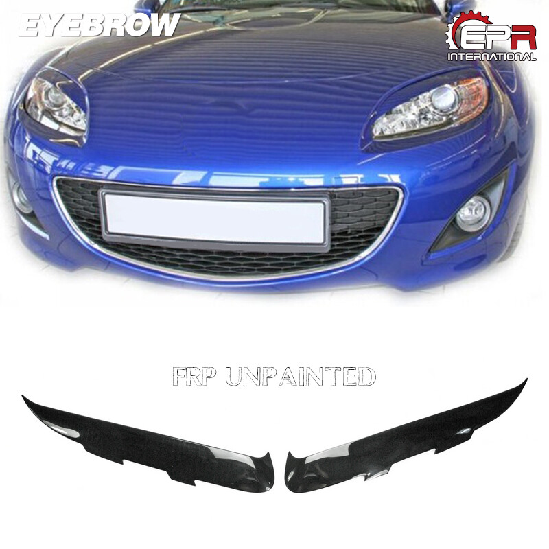 New 2pcs Headlight EyeLid Eyebrow Eye Lid Trim cover For Mazda MX5 ...