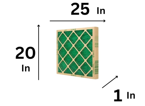 AAF Flanders, 20" x 25" x 1" Nested Glass MERV 1 Air Filter, 4 Pack ...