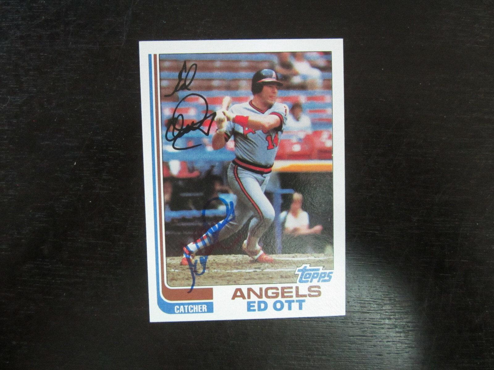 1982 Topps # 469 Ed Ott Autograph Signed Auto Card (M) California ...