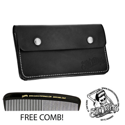 Suavecito OG Trucker Black Wallet - Leather - Handmade | eBay