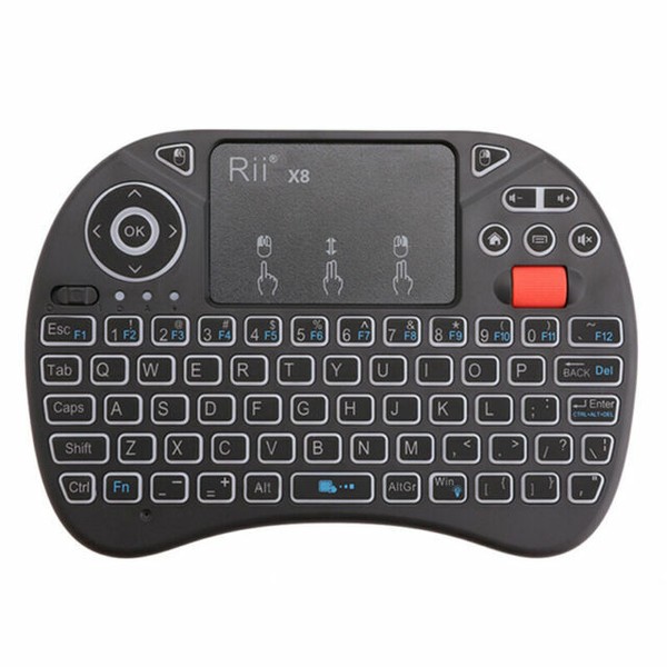 Rii X8 2.4ghz Mini Wireless Keyboard With Touchpad Mouse Combo RGB ...