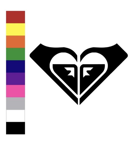 Roxy Surf Snowboard Fitness Logo Vinyl Bumper Sticker Car Decal - Color ...