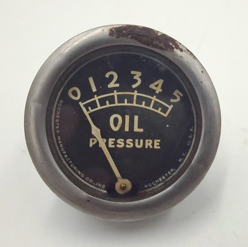 Vintage Rochester 5 PSI Oil Pressure Gauge, Ford Model A, Tested ...
