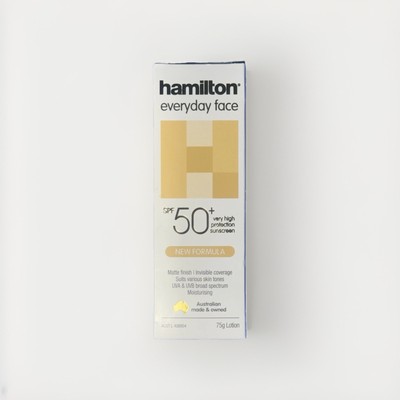 🔥 Hamilton Everyday Face SPF 50 Australian Sunscreen Moisturizer UVA ...