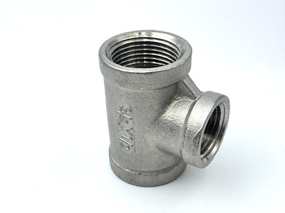 STAINLESS STEEL TEE REDUCER 3/4" - 1/2" NPT PIPE | eBay