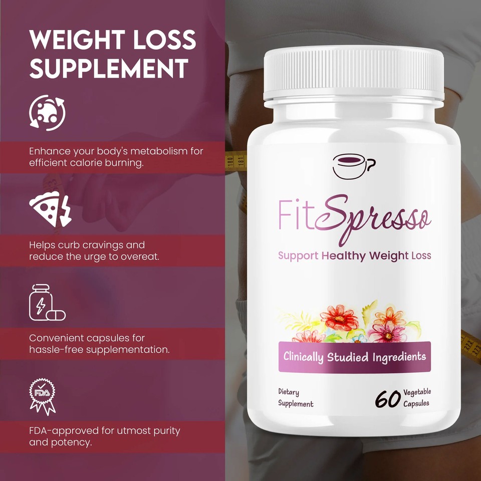 3-Packs FitSpresso Health Support Supplement -New Fit Spresso, (60 ...
