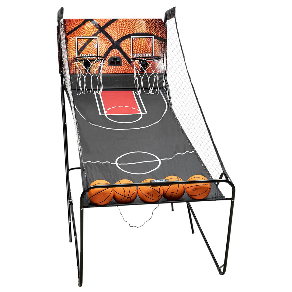 Foldable Indoor Basketball Arcade Game Double Shot 2 Player Electric ...