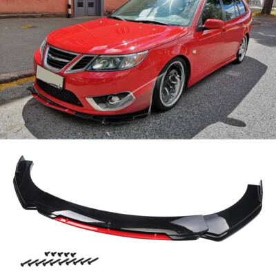 For Saab 9-3 00- 11 Front Bumper Lip Splitter Spoiler Body Kit Gloss ...