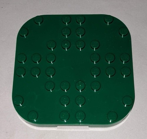 LEGO GREEN Plate 8 x 8 with Rounded Corners & 4 Feet Part # 66790 Super ...