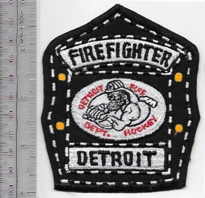 Detroit Fire Department Firefighters Hockey Team Crest Patch sm | eBay