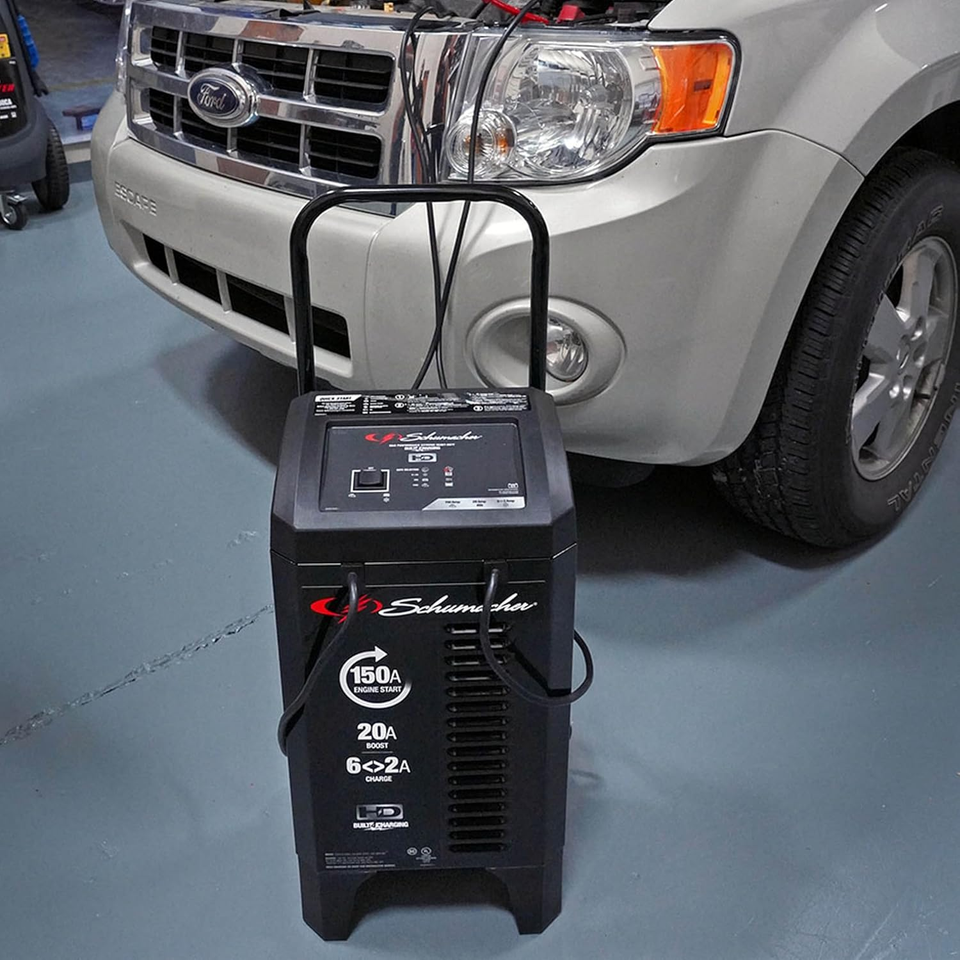 Wheeled Battery Charger and Jump Starter, SC1364, 4-In-1, Fully ...