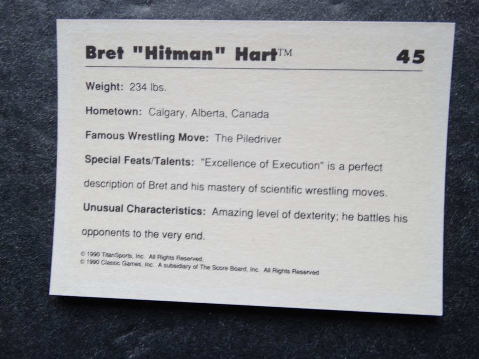 1990 Classic WWF WWE Wrestling Cards Complete Your Set You Pick 1-145 ...