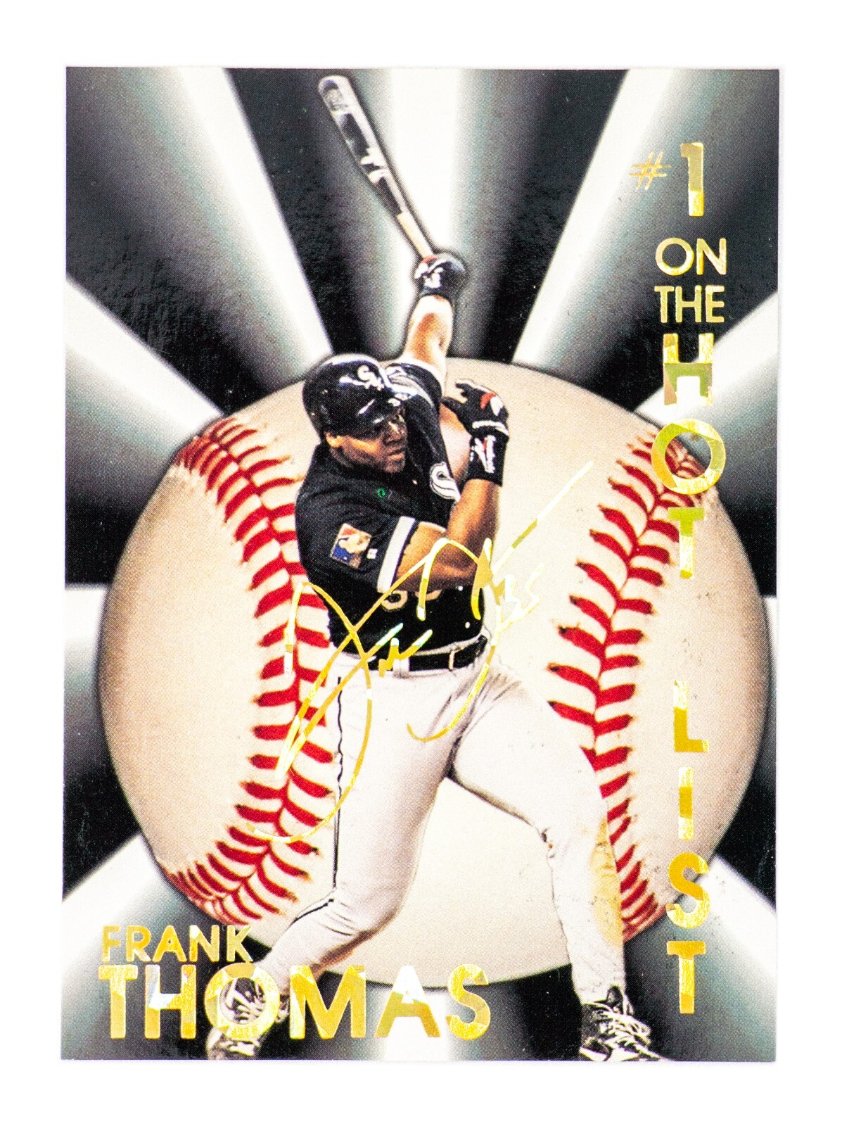 Frank Thomas #137 (1994-95 Sports Stars USA) #1 On the Hot List, White ...