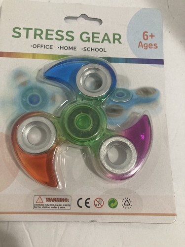 Stress Gear MultiColor Hand Spinner Fidget Toy Anxiety Stress Relief ...