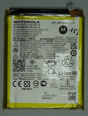 Working Battery NT40 Motorola MOTO G PURE XT2163-4 Phone OEM Part #389 ...