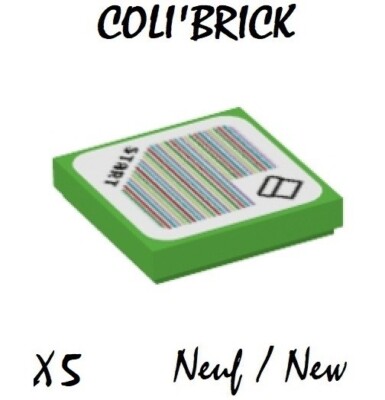 Lego 3068bpb1802 - 5x Tile 2x2 Groove Super Mario Scanner Pipe and ...