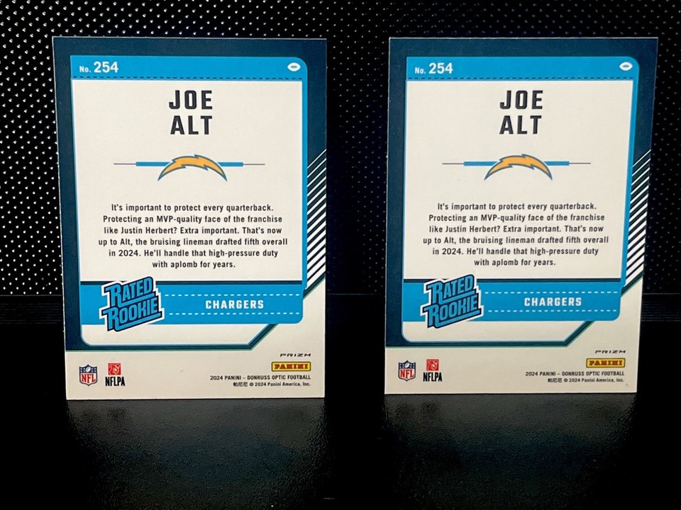 2024 Panini Donruss Optic- Joe Alt #254 - RR - Holo + Purple Shock ...