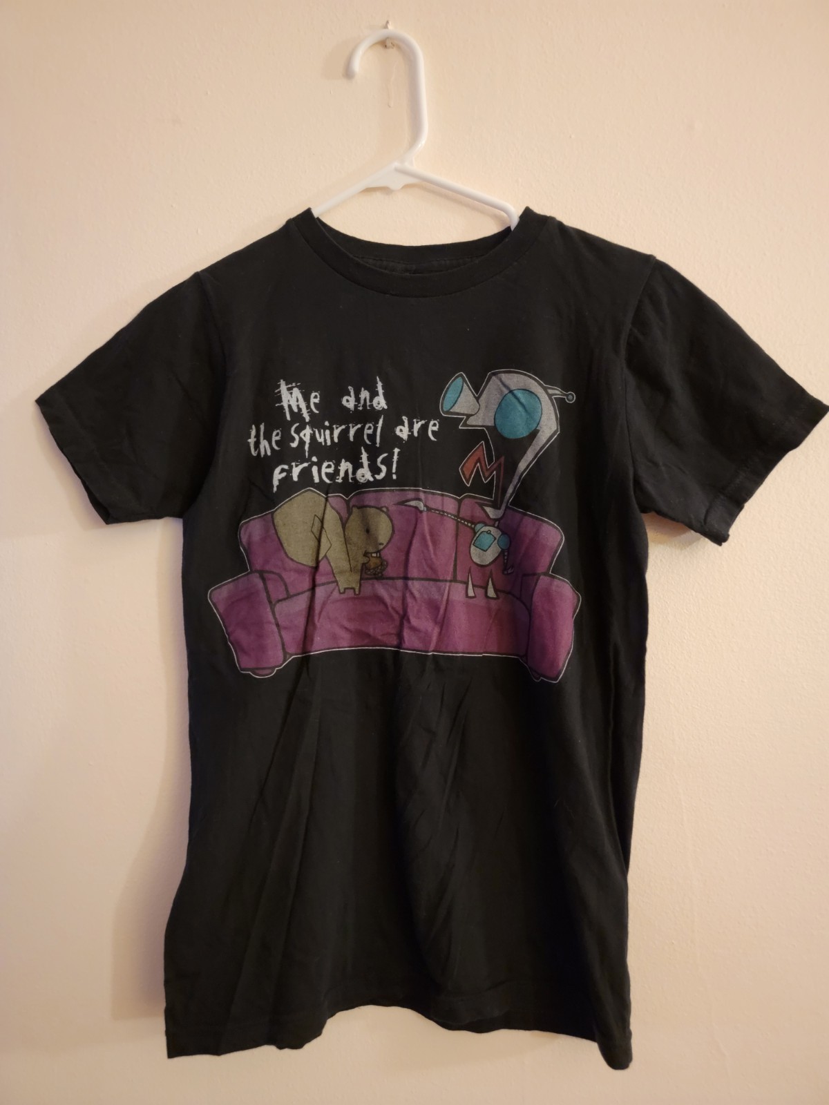 Vintage Invader Zim Cartoon Squirrel Friends T-Shirt … - Gem