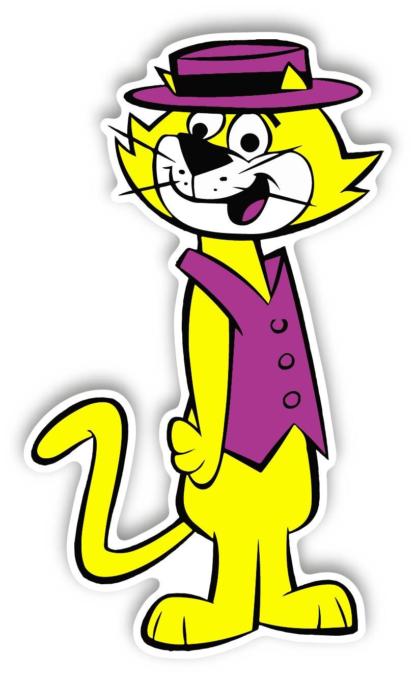 Topcat Cat Cartoon Sticker laptop wall car phone Kids Child Family | eBay