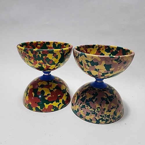 Set Of 2 - Diabolos Juggling Toys Multi Color One Bold one Muted ...