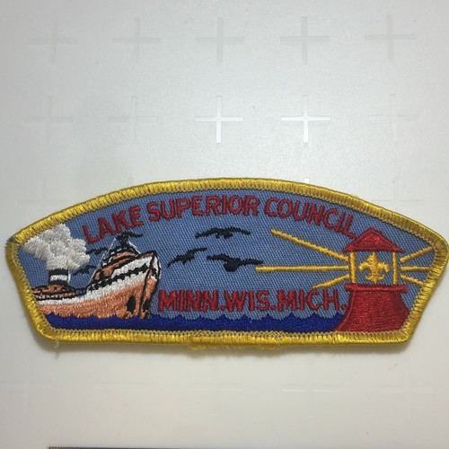 BSA Boy Scouts Flap Patch Lake Superior Council Minn. Wis. Mich Great ...