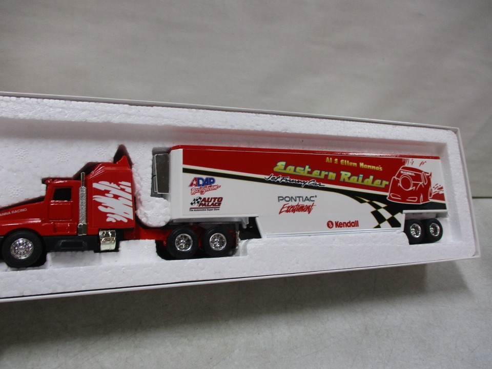 1992 Ertl Al & Ellen Hanna's Eastern Raider Jet Funny Car Transporter 1 ...