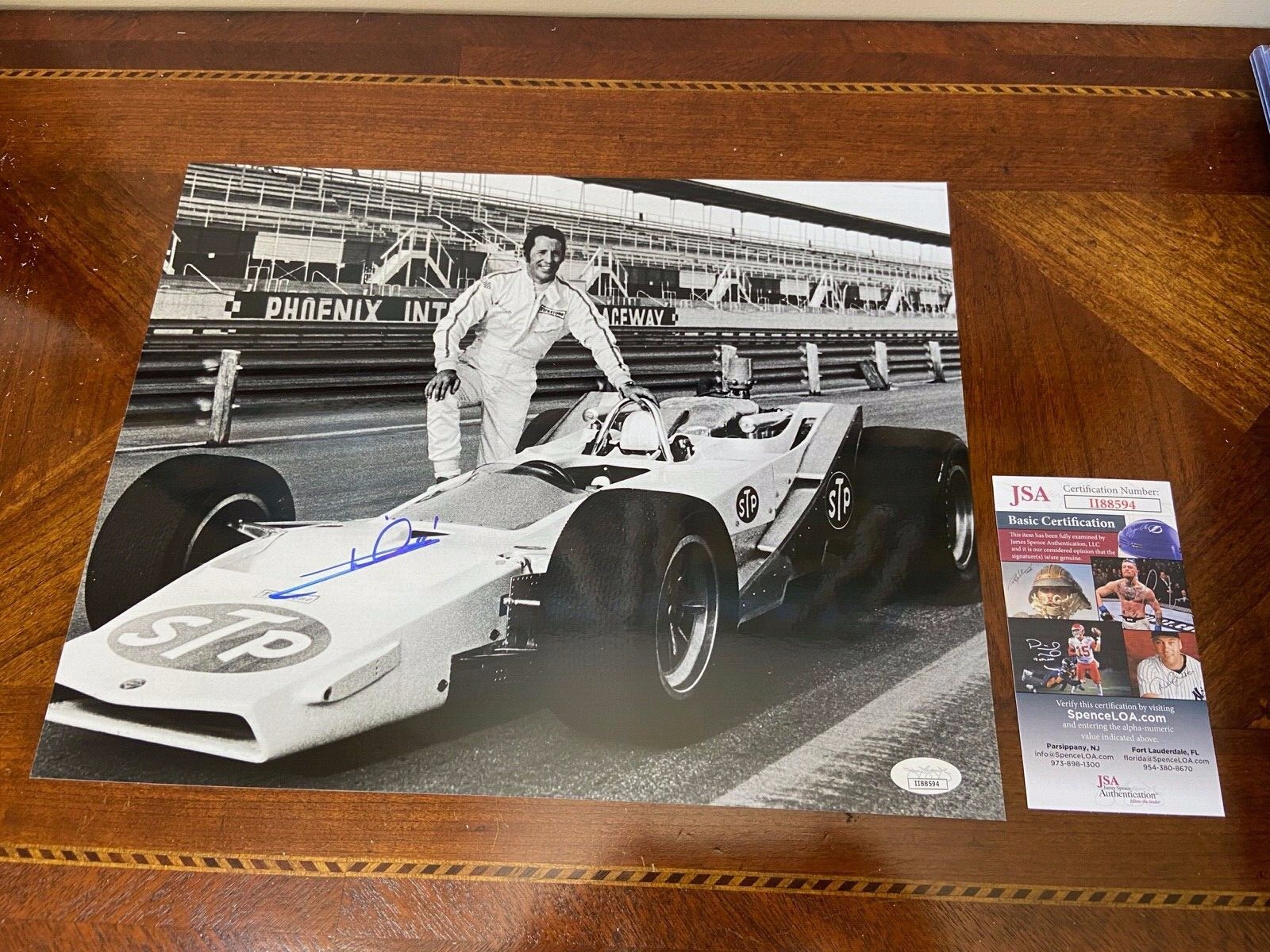 Mario Andretti Autographed Memorabilia | Signed Photo, Jersey ...