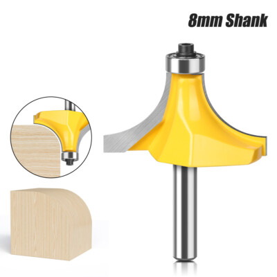 15.9mm-25mm Radius Round Over Edge Forming Router Bit 8mm Shank Cutter ...