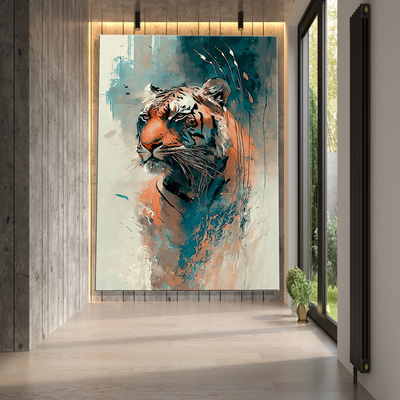 Tiger Paintings On Canvas Tiger Painting Wallpapers Wallpaper Cave