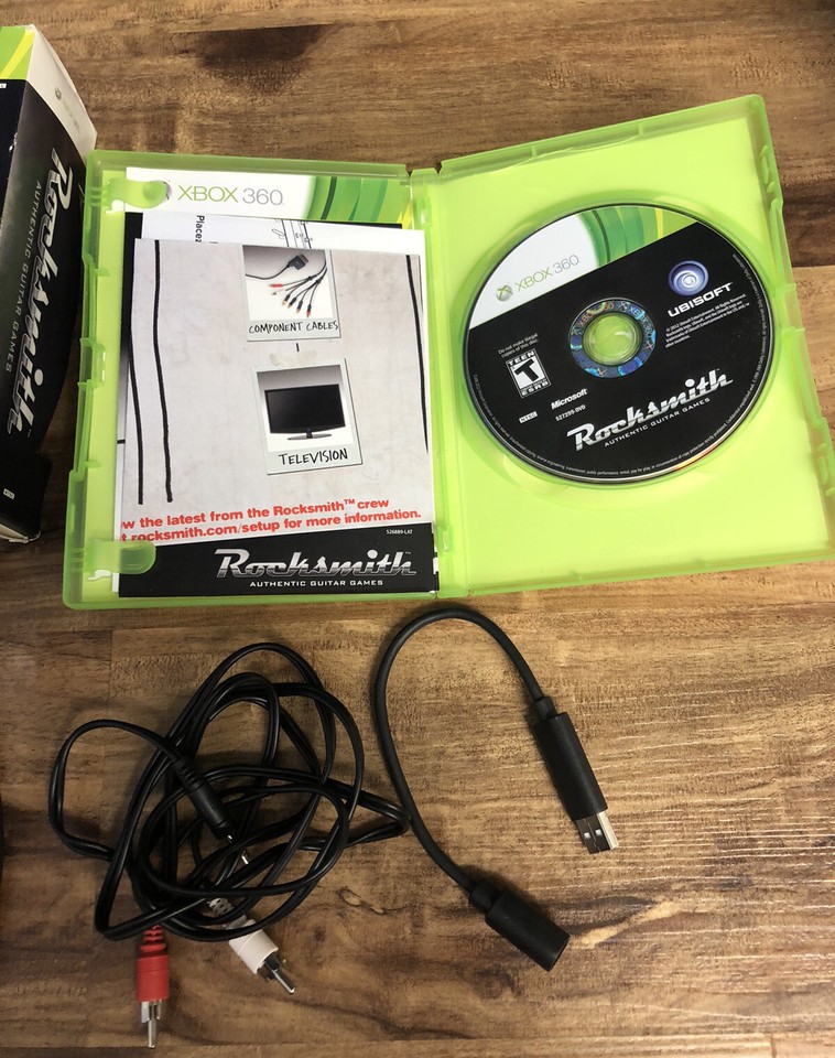 ROCKSMITH Xbox 360 With Rocksmith Real Tone USB Audio Cable - in ...