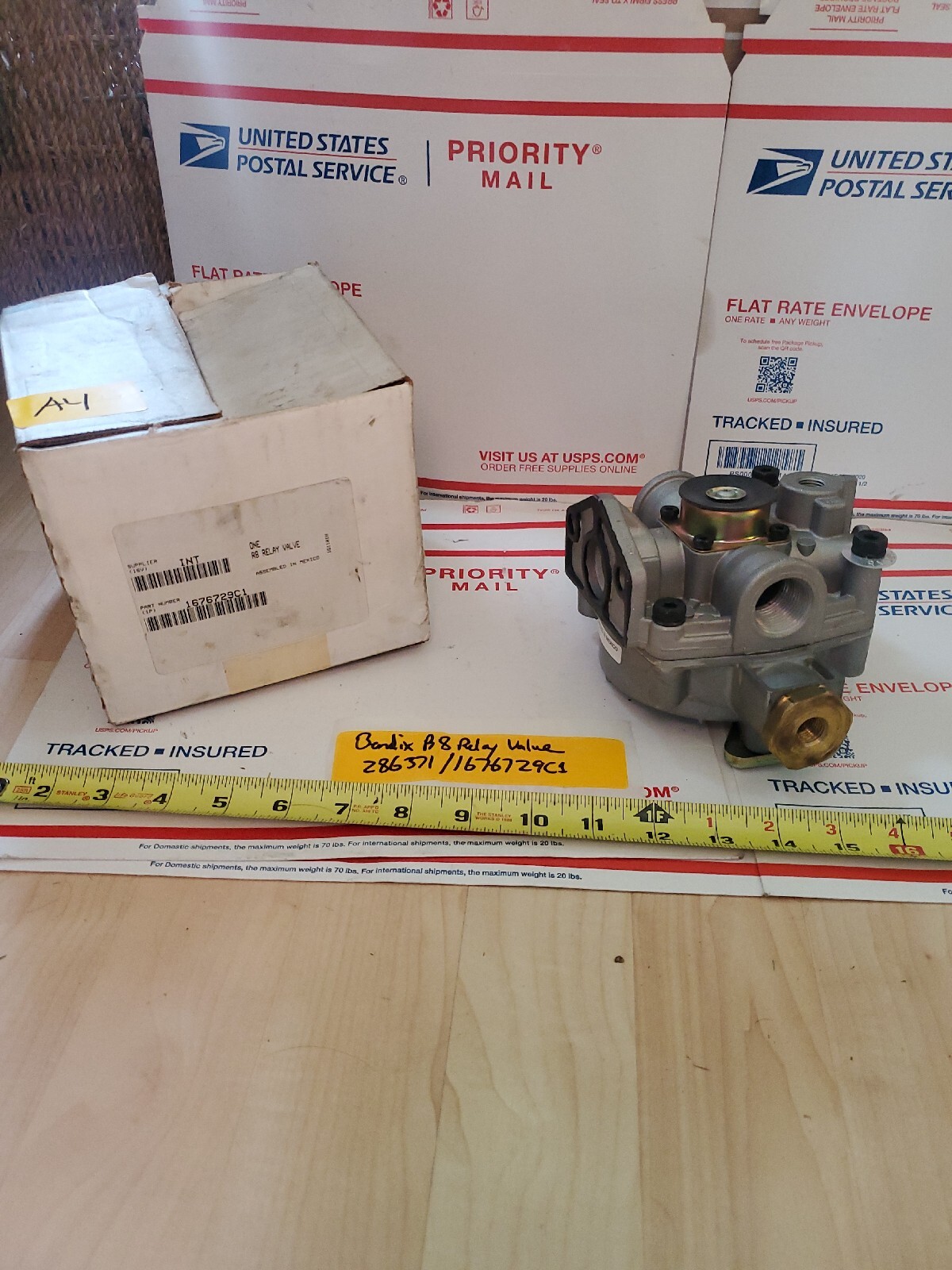R8 Relay Valve Bendix 286371 T-290401-E Ref. p/n 286371 286892 287084 ...