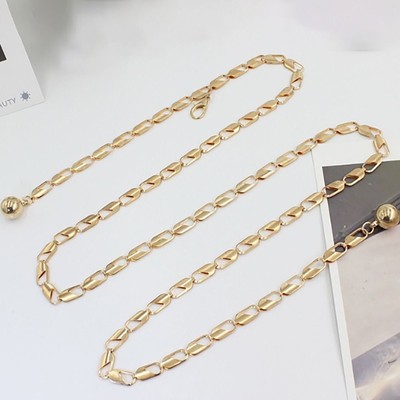 Body Accessory Dress Waist Belt Adjustable Round Waist Chain Body Chain ...
