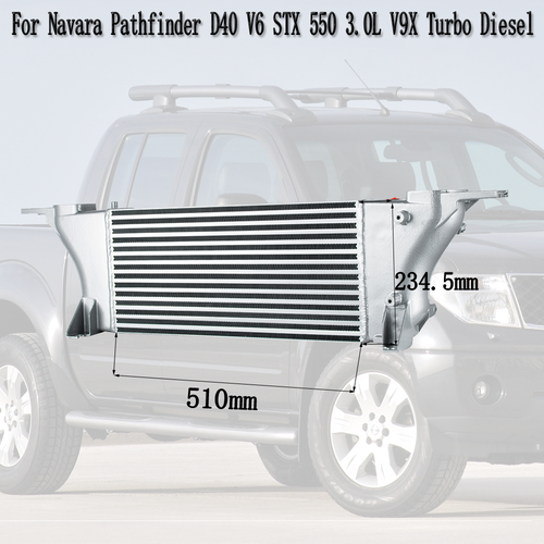 upgrade Intercooler For Navara Pathfinder D40 STX 550 3.0 V9X V6 Turbo ...