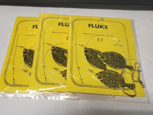 3 NJ Hand Tied Top & Bottom w/Dropper, Snap, Barrel Fluke/Summer ...