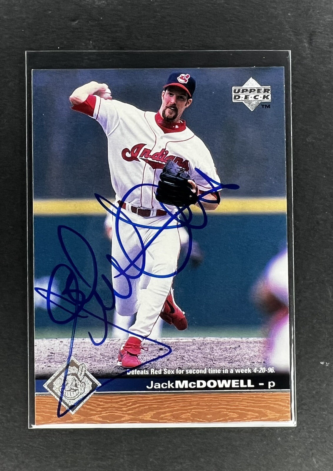 1997 Upper Deck Baseball Card #342 Jack McDowell Hand Signed Auto! Sox ...