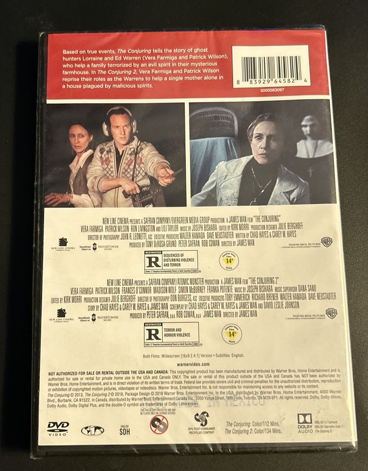 THE CONJURING / THE CONJURING 2 - 2 Film Collection (DVD, 2018) New ...