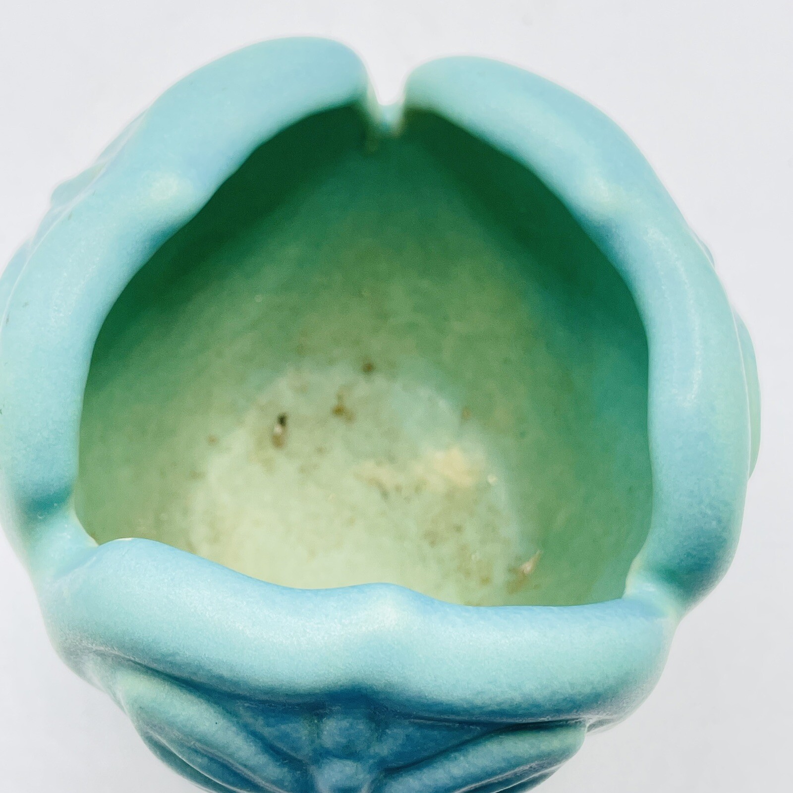 Vtg. Van Briggle Ming Blue Butterfly Tulip Vase 3” | eBay