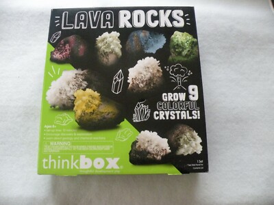 THINK BOX LAVA ROCKS GROW 9 COLORFUL CRYSTALS | eBay