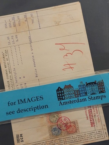 Italy Classic Fiscal documents and all with perfins TOP! | eBay