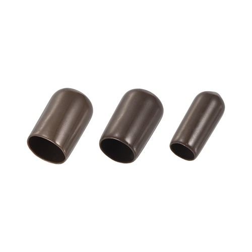 90pcs Rubber End Cap 7mm 10mm 12mm Brown Screw Thread Protector | eBay