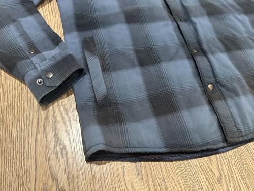 Kuhl Joyrydr Sherpa Lined Shacket Mens Large Blue Flannel Snap 7253 ...