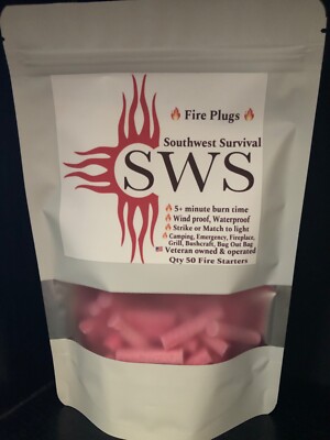 Southwest Survival Fire Starting Plugs (50) - Bushcraft, Camping ...