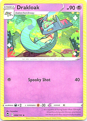 Drakloak 088/195 Pokemon Silver Tempest Regular Light Play | eBay